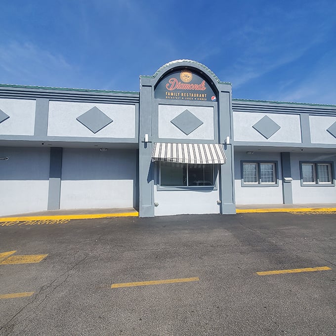 Welcome to Diamonds Family Restaurant, where the exterior might be unassuming, but inside lies a treasure trove of comfort food that'll make your taste buds dance!