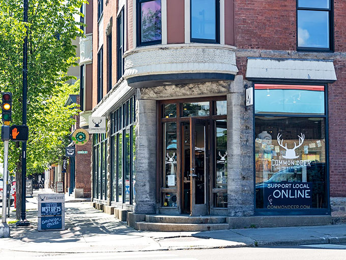 Welcome to Common Deer, where the storefront is as inviting as a warm hug from your favorite flannel-clad lumberjack. Step inside and prepare for a treasure hunt of epic proportions!