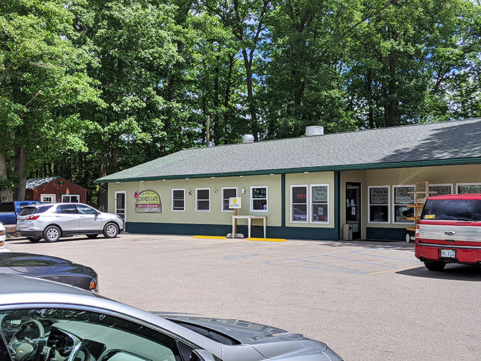 Welcome to Connie's Cafe, where the American dream is served with a side of small-town charm. This quaint eatery looks like it was plucked straight from a Norman Rockwell painting.