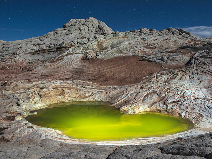 Nature's own roller coaster! The Wave's undulating sandstone formations look like they were sculpted by a giant with a sweet tooth for geological eye candy.