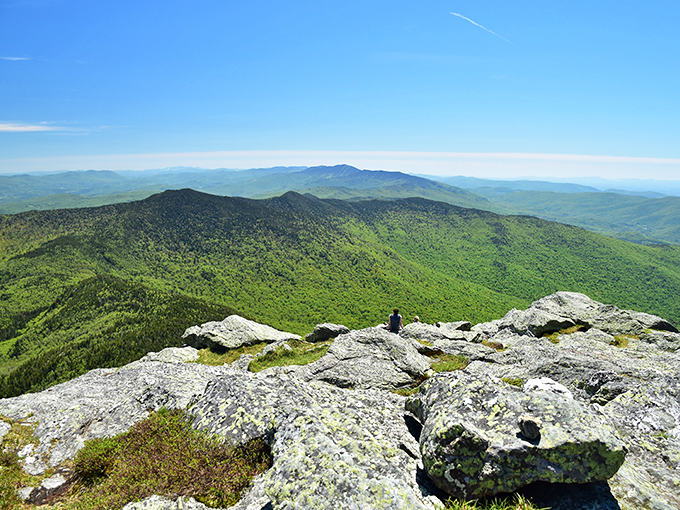 Nature's IMAX: Camel's Hump's summit view is so breathtaking, you'll wonder if Mother Nature hired a Hollywood set designer. Green mountains roll into the horizon like waves in an emerald sea.