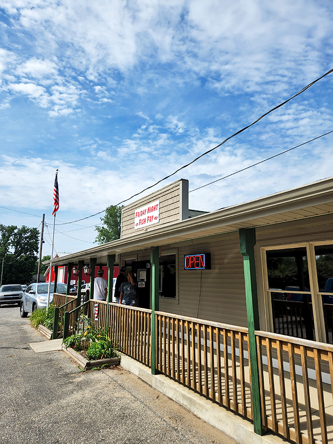 A slice of Americana with a side of pancakes! The Diner's charming exterior promises comfort food and friendly faces inside.