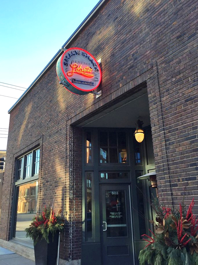 A beacon of seafood salvation! This neon "Lobster" sign is like a lighthouse guiding hungry souls to their delicious destiny.