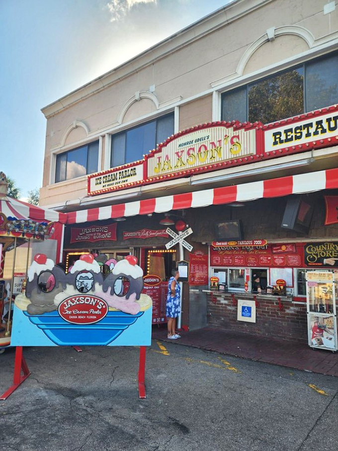 Step right up to the greatest show on earth! Jaxson's neon-lit facade promises a circus of flavors that'll make your taste buds do backflips.