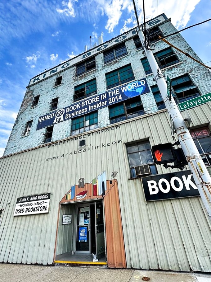 Welcome to the Narnia of bookstores! This literary fortress stands tall, promising adventures between its weathered walls.