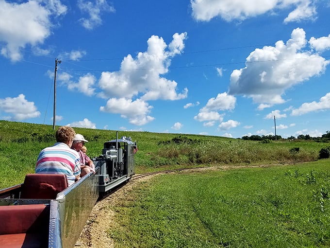 All aboard the mini express! This pint-sized locomotive proves that big adventures come in small packages, whisking visitors through Wisconsin's rolling countryside.