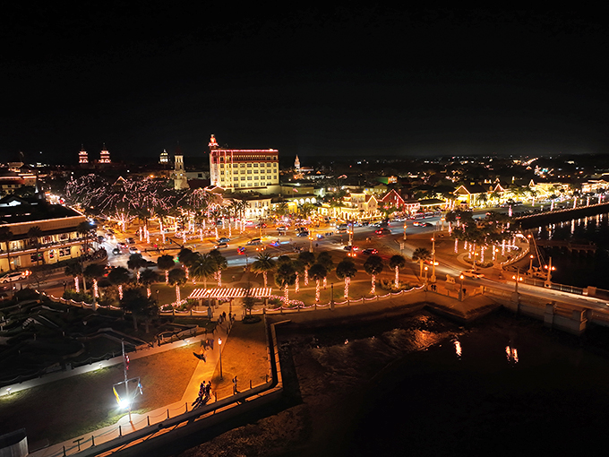 Dazzling doesn't begin to describe it! St. Augustine's historic buildings transform into a luminous wonderland, making even the Griswolds' Christmas display look understated.