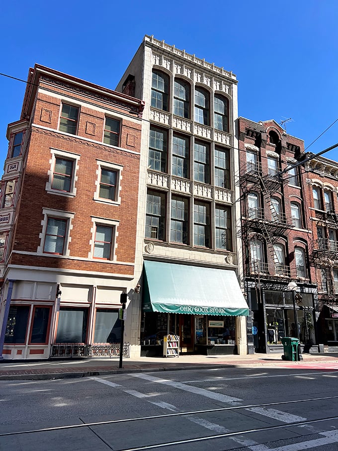 A literary skyscraper beckons! The Ohio Book Store's grand facade promises five floors of bookish delights, a bibliophile's dream come true.