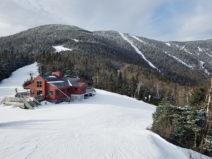 Red-hot relaxation! This barn-inspired beauty isn't just a pretty face &ndash; it's your ticket to alpine bliss. Sugarbush's lodging is where rustic charm meets modern luxury.