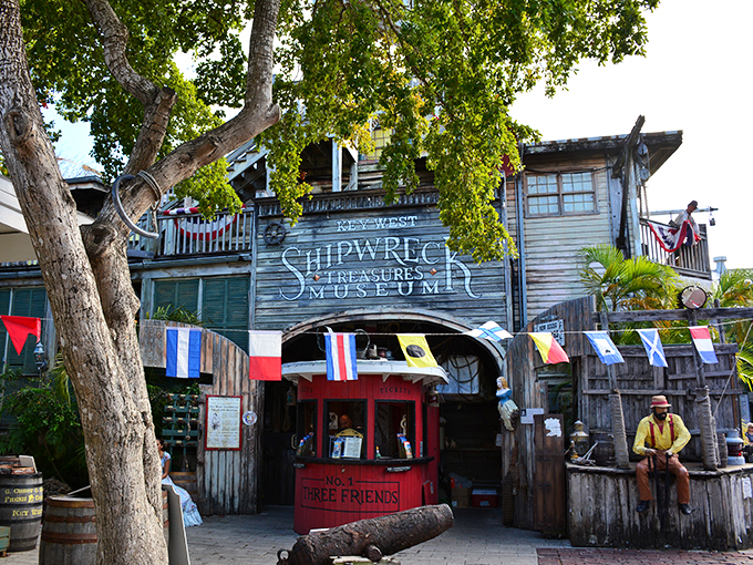 Ahoy, matey! This towering wooden structure isn't a misplaced treehouse &ndash; it's the Key West Shipwreck Museum, where history and adventure collide like two ships in the night.
