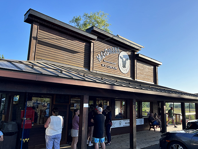 Moo-ve over, ordinary ice cream shops! This black-clad dairy dreamland is where flavor fantasies come true, one scoop at a time.