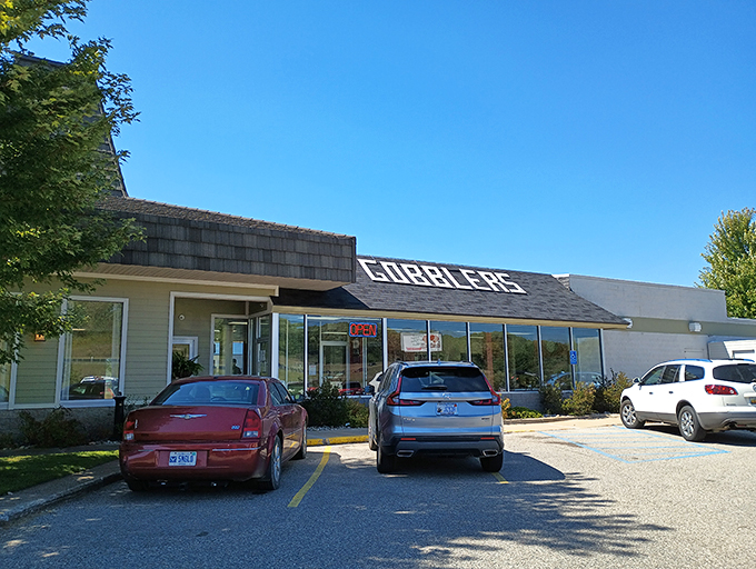 Welcome to Gobblers, where the exterior is as unassuming as a turkey before Thanksgiving, but inside? Pure poultry paradise awaits!