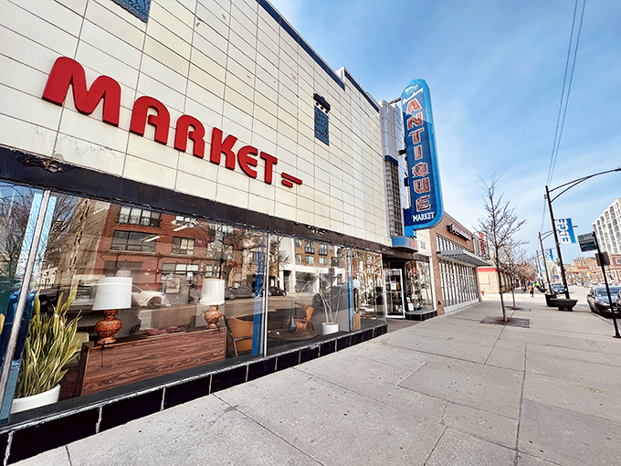 Welcome to the Broadway Antique Market, where the past meets present in a dazzling display of vintage charm. It's like stepping into a time machine, but with better air conditioning!