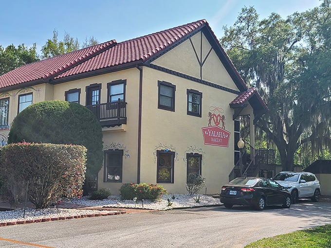 A slice of Bavaria in the Sunshine State! Yalaha Bakery's charming exterior promises a delightful journey for your taste buds.