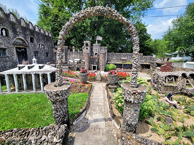 Step into a storybook world! This whimsical rock garden is like Disneyland meets "Honey, I Shrunk the Kids" &ndash; but with more charm and fewer shrink rays.