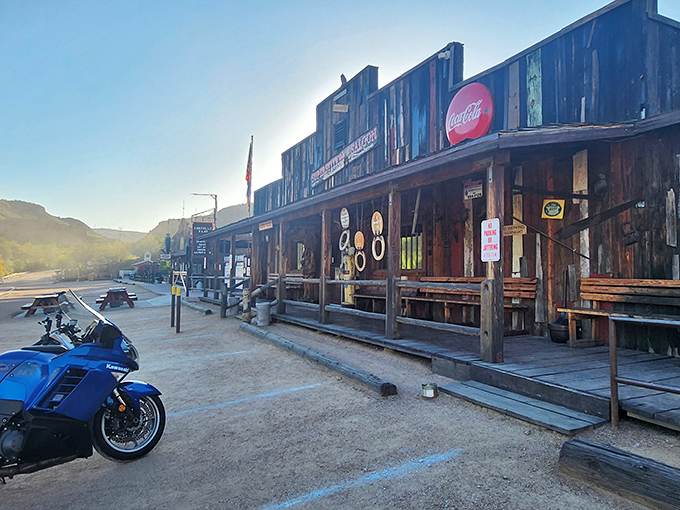 Where the Wild West meets Wild Cherry Pepsi: Tortilla Flat Saloon, a time capsule with a side of Coca-Cola.