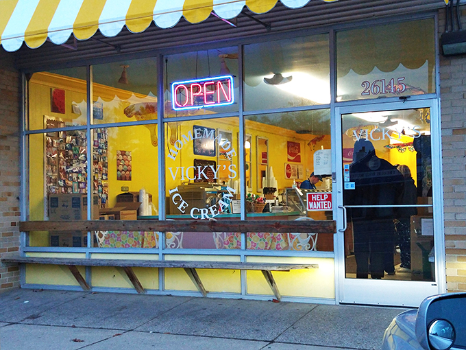 Step into a world where calories don't count! Vicky's cheerful exterior promises sweet adventures and frozen delights for the young at heart.