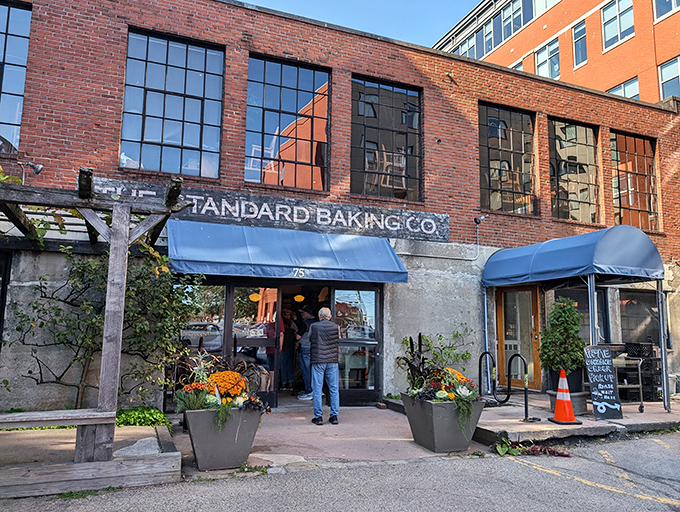 Brick and mortar never looked so delicious! Standard Baking Co.'s charming exterior promises a world of carb-laden wonders within.