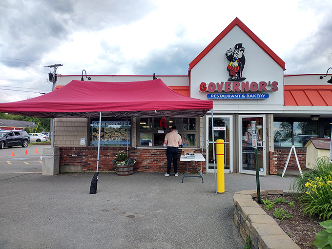Welcome to Governor's, where the red roof beckons like a lighthouse guiding hungry sailors to comfort food shores.