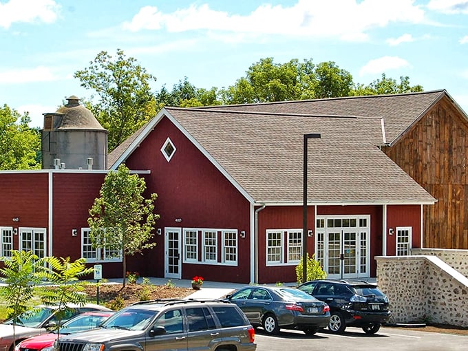 Barn-tastic! This red beauty houses more stories than your grandma's attic, and twice the charm.