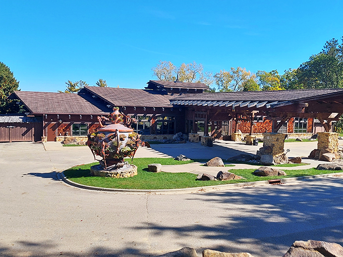 Welcome to The House on the Rock: Where rustic charm meets whimsical wonder.