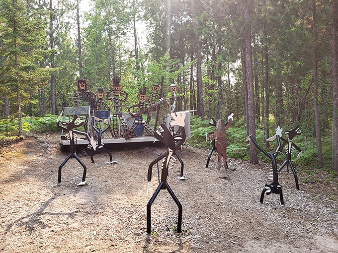 Who needs a mosh pit when you've got a metal band that never stops playing? These scrap-heap rockers are always ready for an encore.