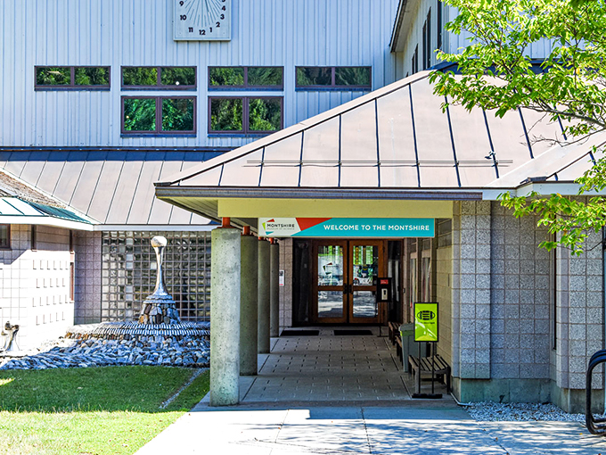 Welcome to science's playground! The Montshire Museum's exterior promises a day of discovery, where curiosity meets architecture in a Vermont forest setting.