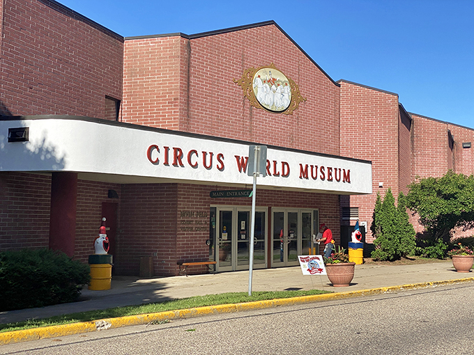 Step right up to the greatest show on Earth! Well, at least the greatest museum about it. Circus World's brick facade promises wonders within.