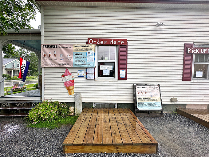 A slice of Vermont heaven! Palmer Lane Maple's charming exterior beckons with the promise of sweet treats and small-town hospitality.
