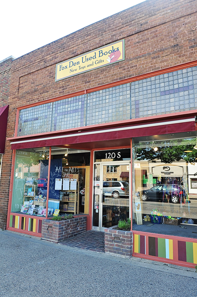 Welcome to the literary lair! Fox Den Books beckons with its charming storefront, promising adventures between the pages and maybe a few surprises on the shelves.