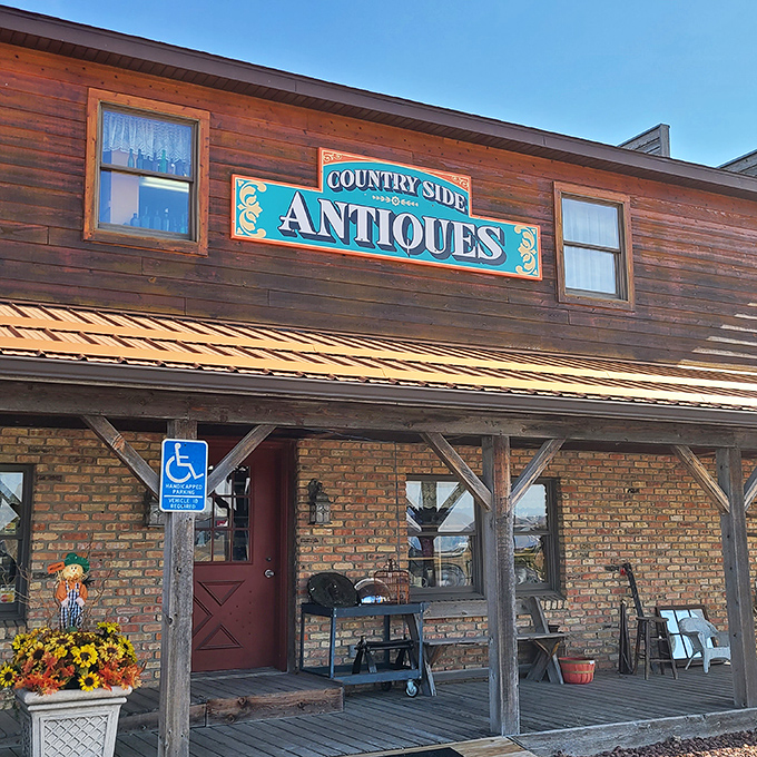 Step right up to the time machine, folks! This weathered wooden facade isn't just a storefront; it's a portal to yesteryear.
