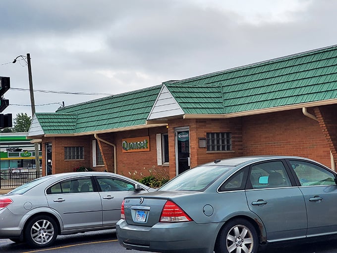 Quonset Pizza: Where the building's as unique as the flavors inside. This green-roofed wonder is like a culinary time machine, transporting you back to simpler, tastier times.