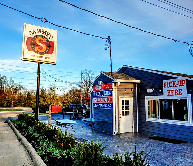 Welcome to Sammy's, where the exterior might be unassuming, but inside lies a burger paradise that'll make your taste buds do a happy dance!