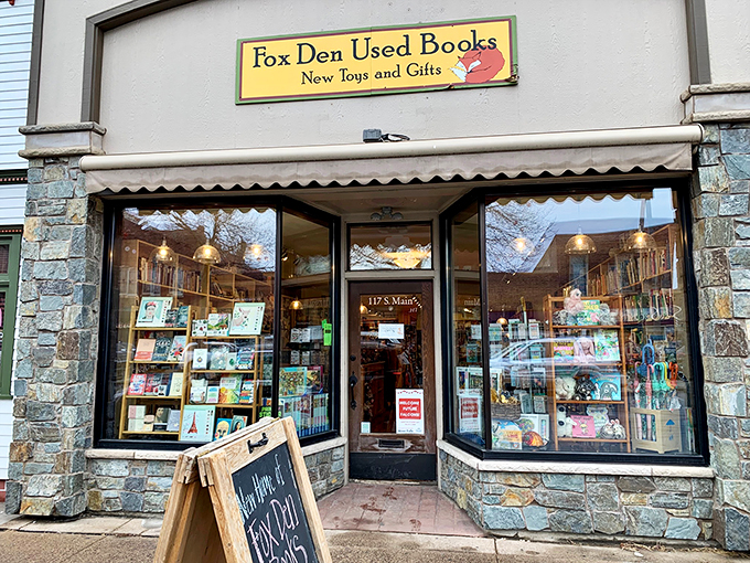 Welcome to the literary lair! Fox Den Books beckons with its charming storefront, promising adventures between the pages and maybe a few surprises on the shelves.