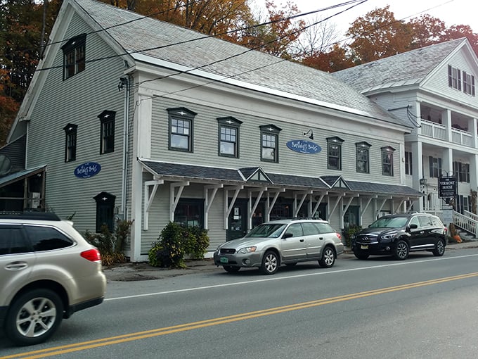 A literary oasis in the heart of Vermont! Bartleby's Books stands proud, its white clapboard exterior inviting bookworms and casual readers alike to step into a world of stories.