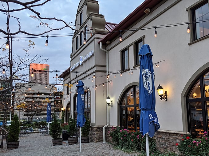 Willkommen to Bavaria&hellip; in Cleveland! This charming facade is like a portal to Oktoberfest, minus the 9-hour flight and lederhosen chafing.