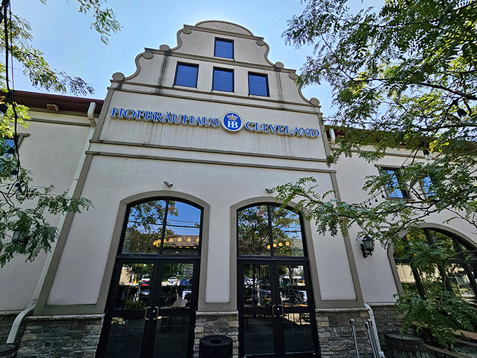 Willkommen to Bavaria&hellip; in Cleveland! This charming facade is like a portal to Oktoberfest, minus the 9-hour flight and lederhosen chafing.