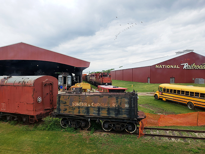 All aboard the nostalgia express! This vintage beauty at the National Railroad Museum is like a time machine on wheels, ready to transport you back to the golden age of rail travel.