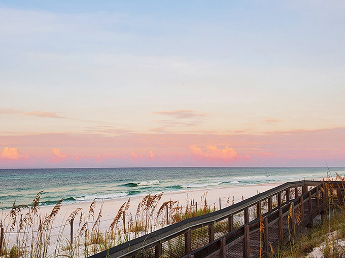 Sunset at Grayton Beach: Where the sky puts on a show that'd make Broadway jealous.