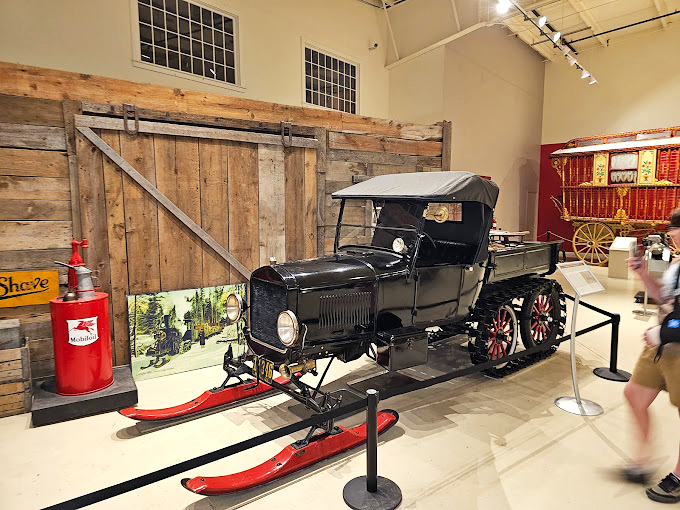 Who needs a Snowcat when you've got this bad boy? It's like Santa's sleigh got a seriously cool upgrade.