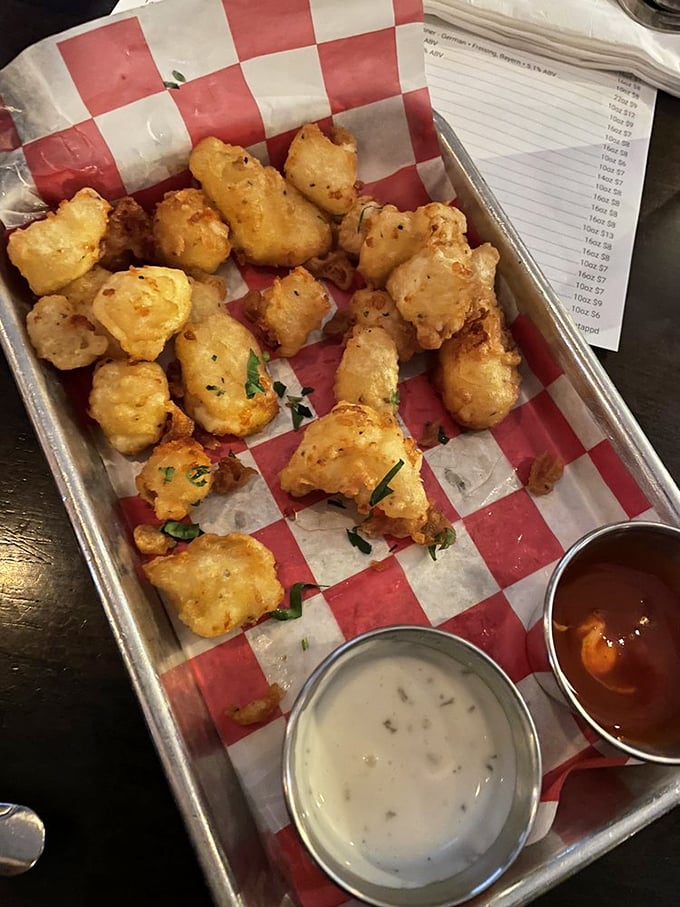 Golden nuggets of joy! These cheese curds are the Midwest's answer to mozzarella sticks, only better.