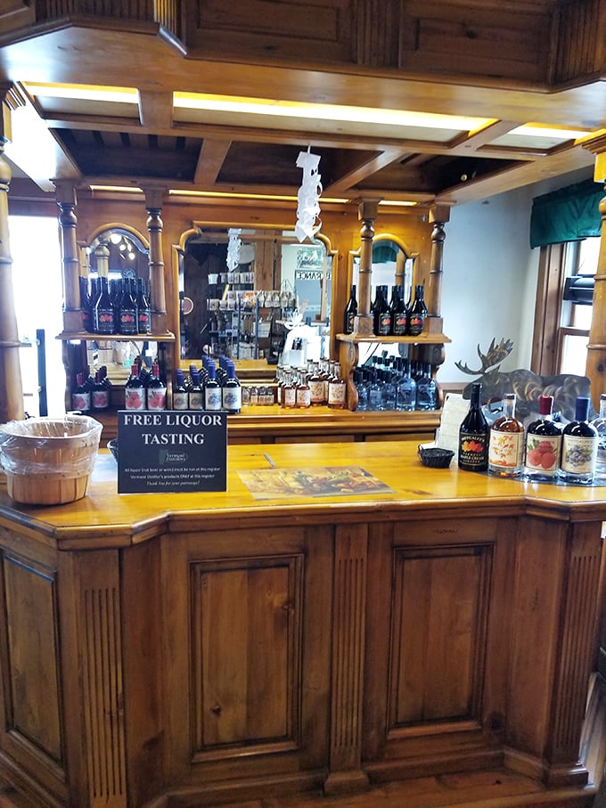 Free liquor tasting? Now we're talking! It's five o'clock somewhere, and that somewhere is right here at Hogback Mountain.