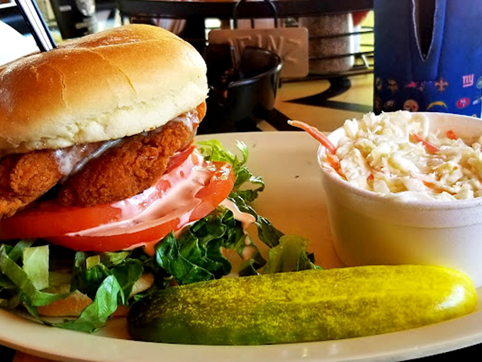 Crispy on the outside, juicy on the inside &ndash; this chicken's got more personality than a saloon full of old-timers swapping stories.