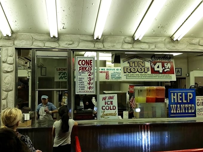 The happiest queue in Milwaukee! These folks know that good things come to those who wait &ndash; especially when it's Leon's custard.