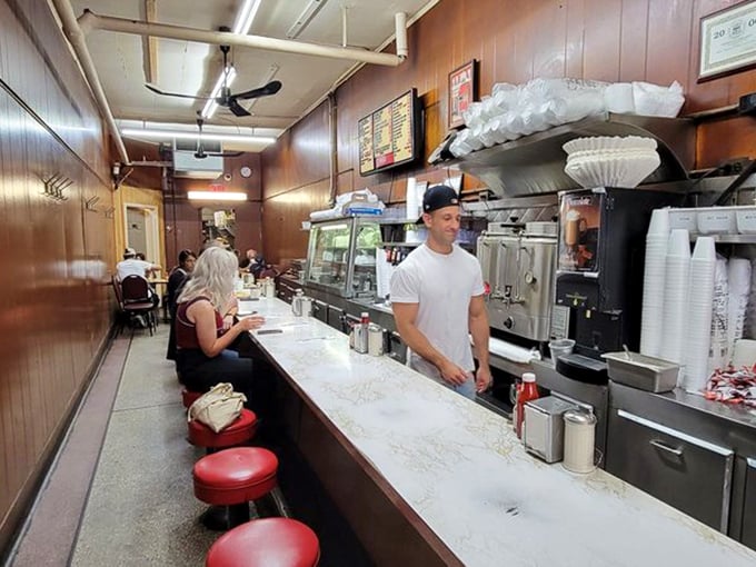 Where strangers become friends over the mutual love of comfort food. It's like "Cheers," but with more chili.