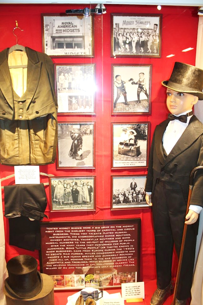 A walk through carnival history: from sideshows to cotton candy, this exhibit captures the essence of American entertainment.