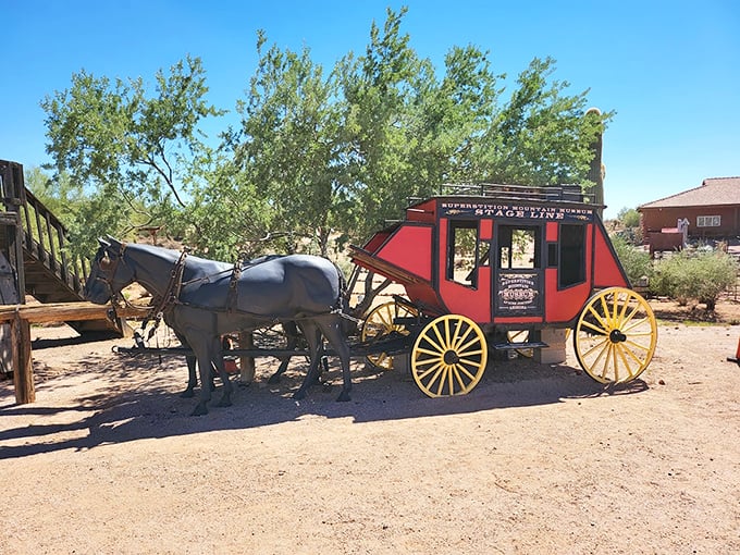 Giddy-up! This stagecoach isn't just for show &ndash; it's your ticket to imagining life before GPS and heated seats.