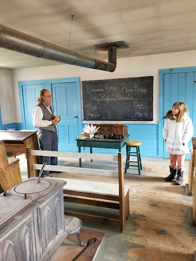 Class is in session! This one-room schoolhouse makes you appreciate modern education – and indoor plumbing.