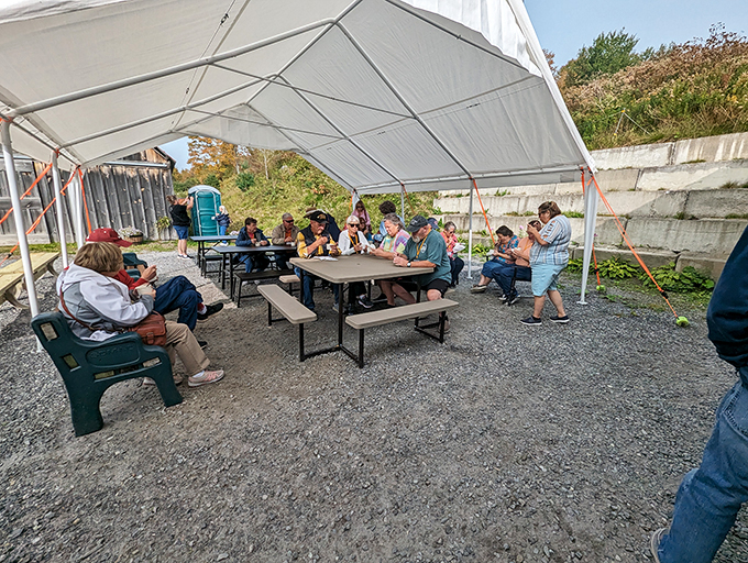 Al fresco syrup sampling? Sign me up! It's like a wine tasting, but with less pretension and more pancake fantasies.