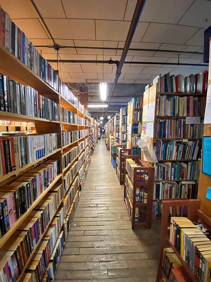Fifty shades of...every color! This kaleidoscope of book spines is a feast for both eyes and mind.